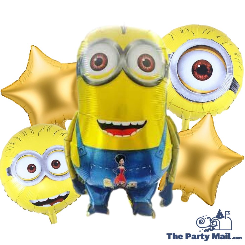 5Pcs Minions Balloon Pack in Sri Lanka - The Party Mail