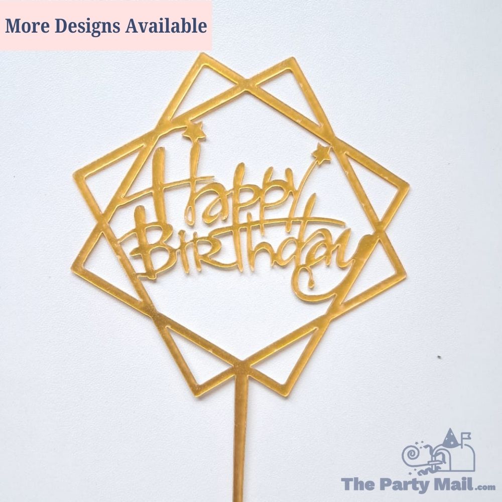 HBD Small Plastic Cake Toppers in Sri Lanka - The Party Mail
